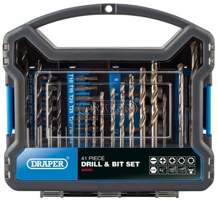 Draper Drill Bit And Accessory Kit (41 Piece) | Hobbies