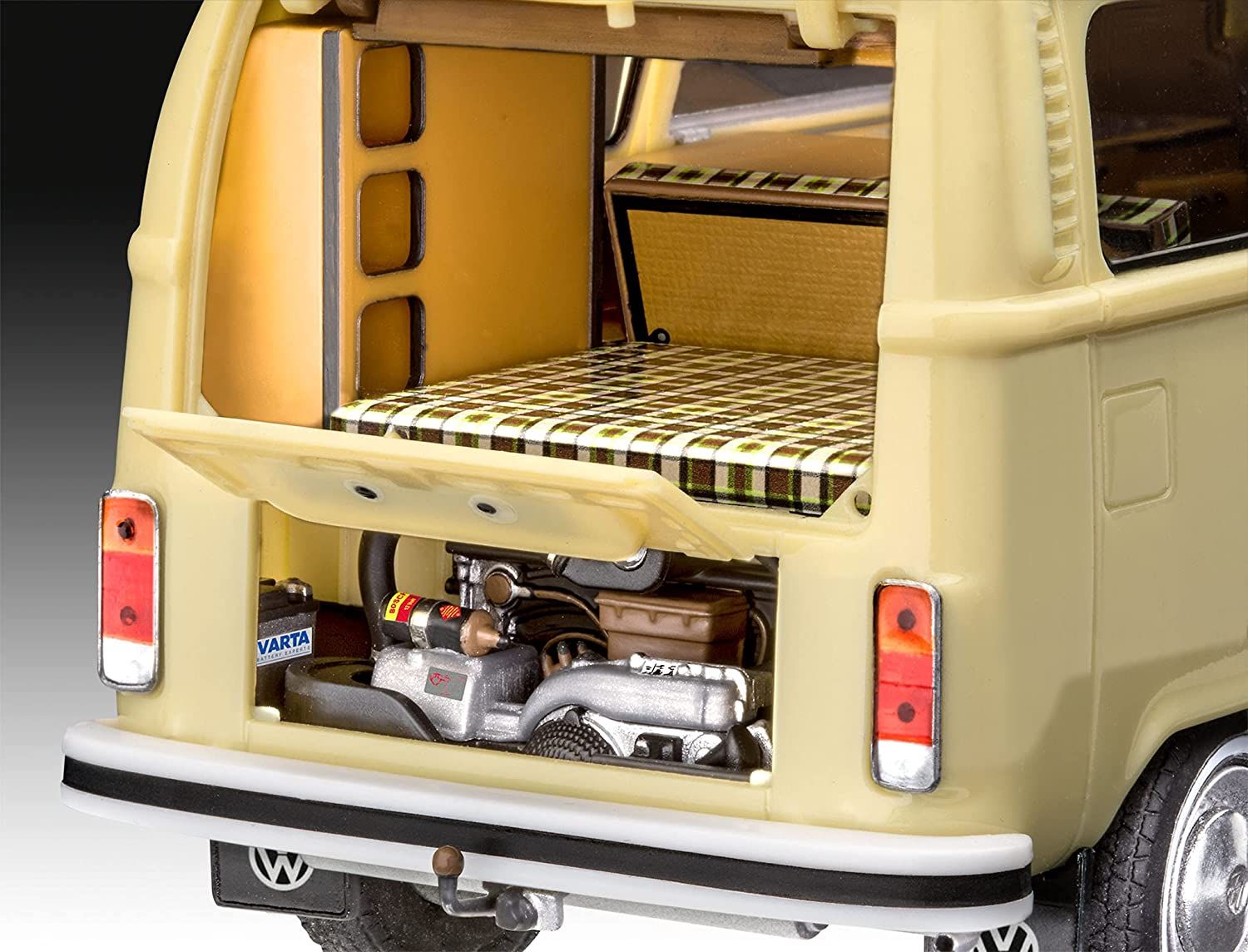 Revell 1/24 Scale Volkswagen T2 Camper Easy-Click Plastic Model Kit ...