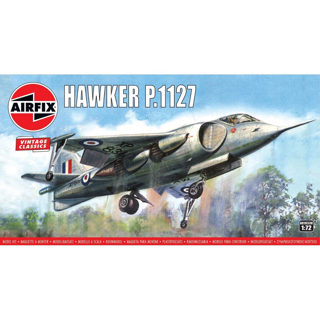 Airfix 1/72 Scale Hawker P.1127 Model Kit | Hobbies