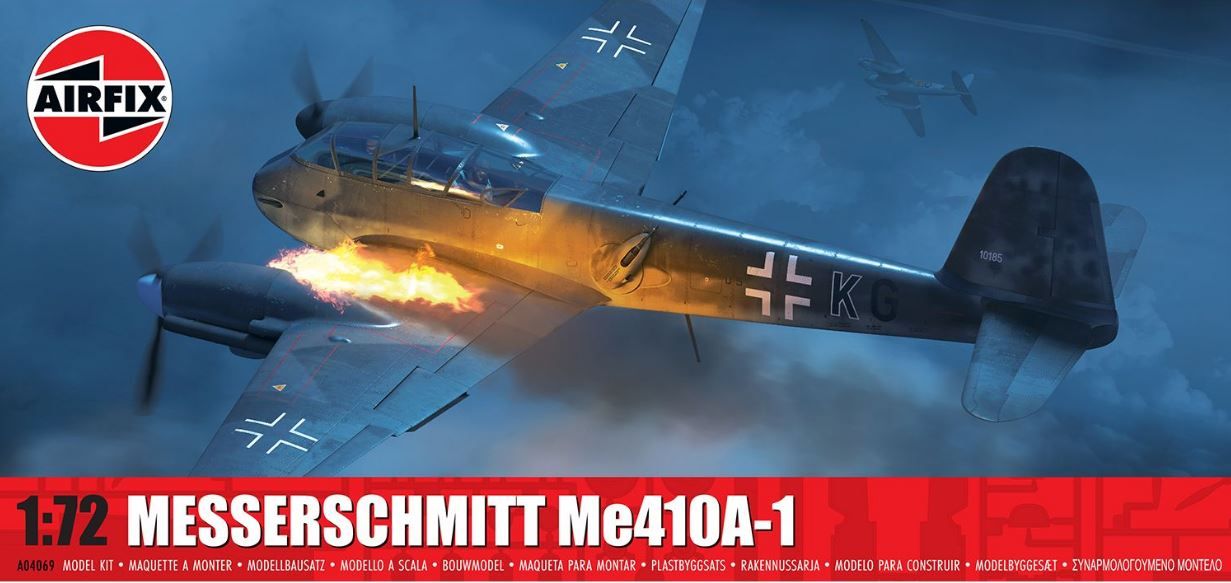 Airfix 1/72 Scale Messerschmitt Me410A-1 Model Kit | Hobbies