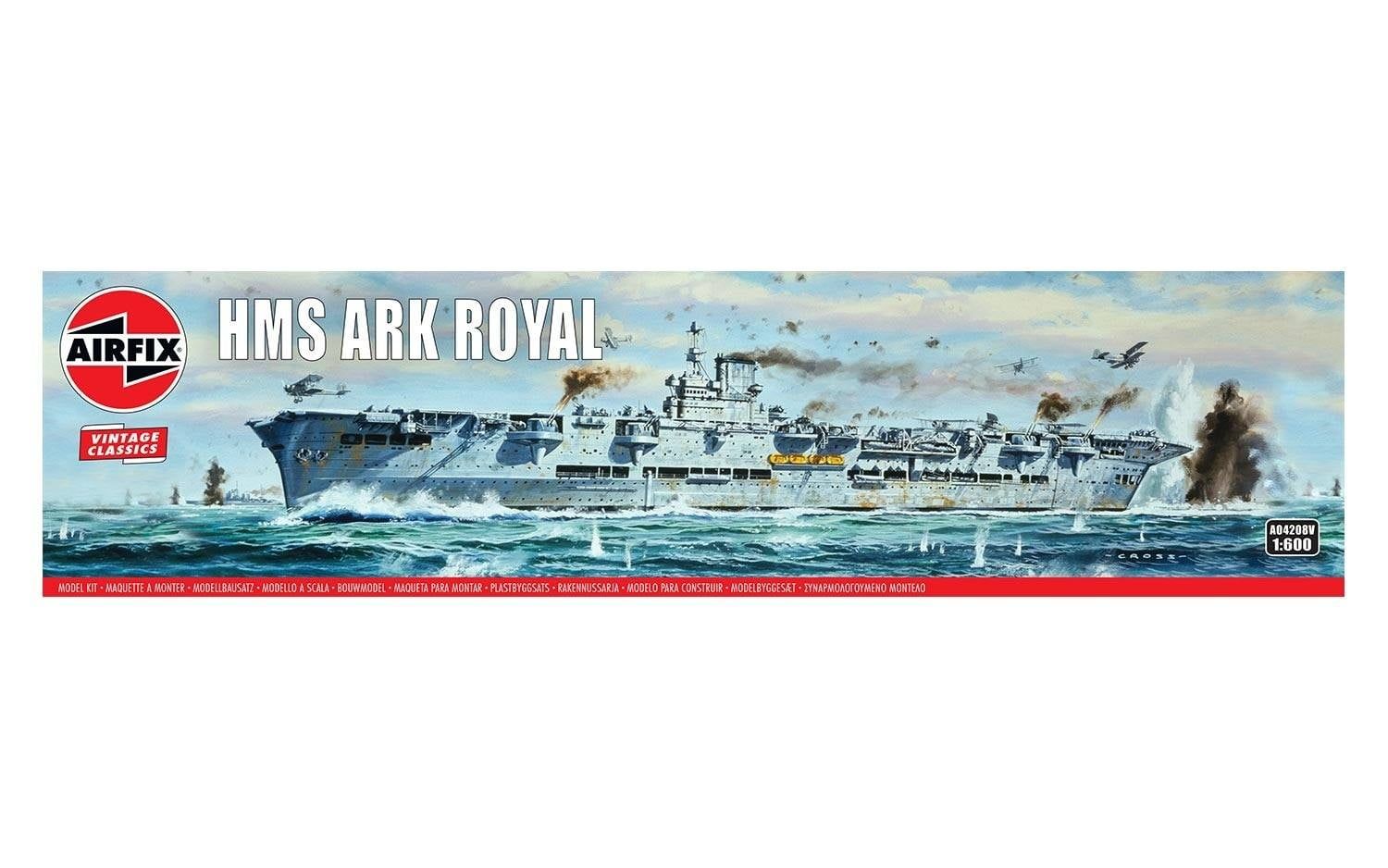Airfix HMS Ark Royal 1:600 Scale Plastic Model Kit | Hobbies