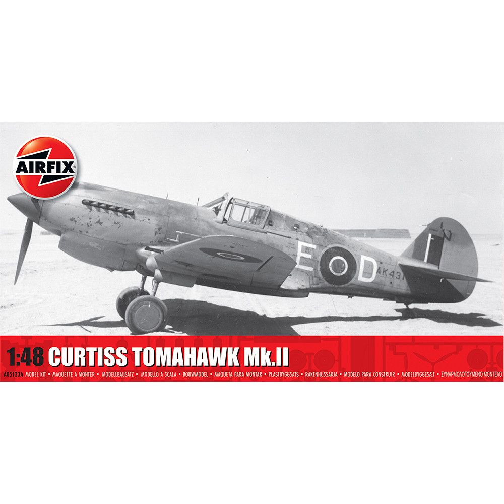 Airfix 1/48 Scale Curtiss Tomahawk Mk.II Model Kit | Hobbies