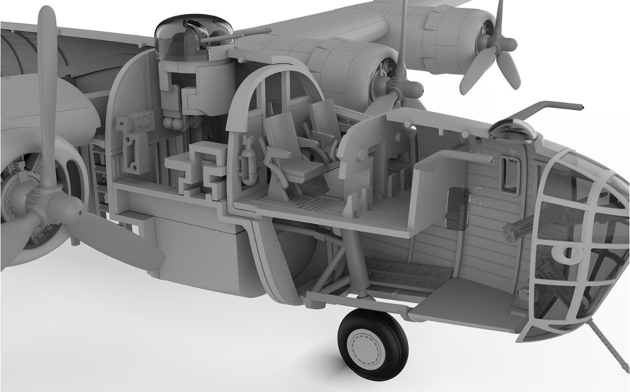 Airfix 1/72 Scale Consolidated B-24D Liberator Model Kit | Hobbies