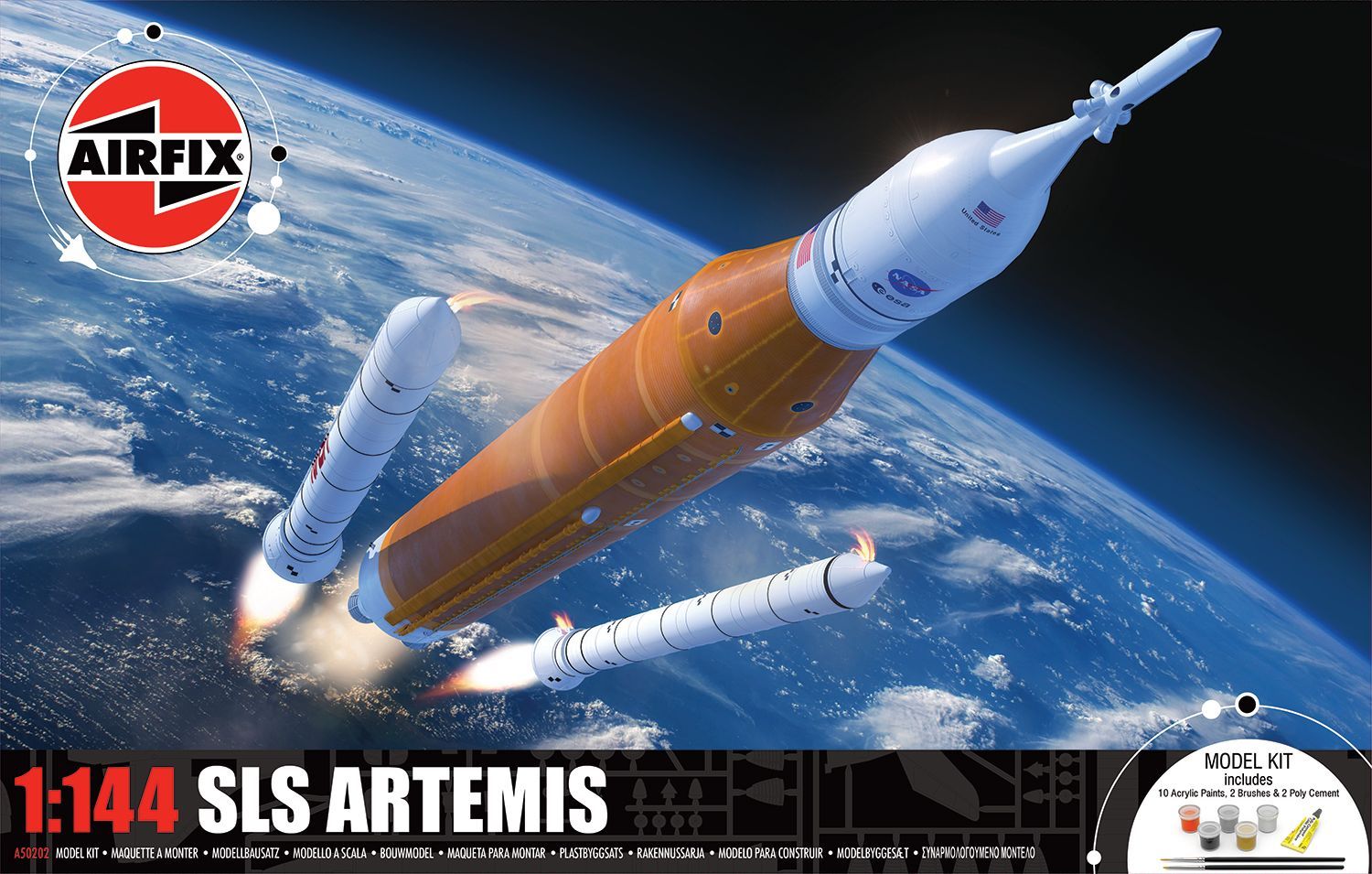 Airfix 1/144 Scale SLS Artemis Gift Set Model Kit | Hobbies