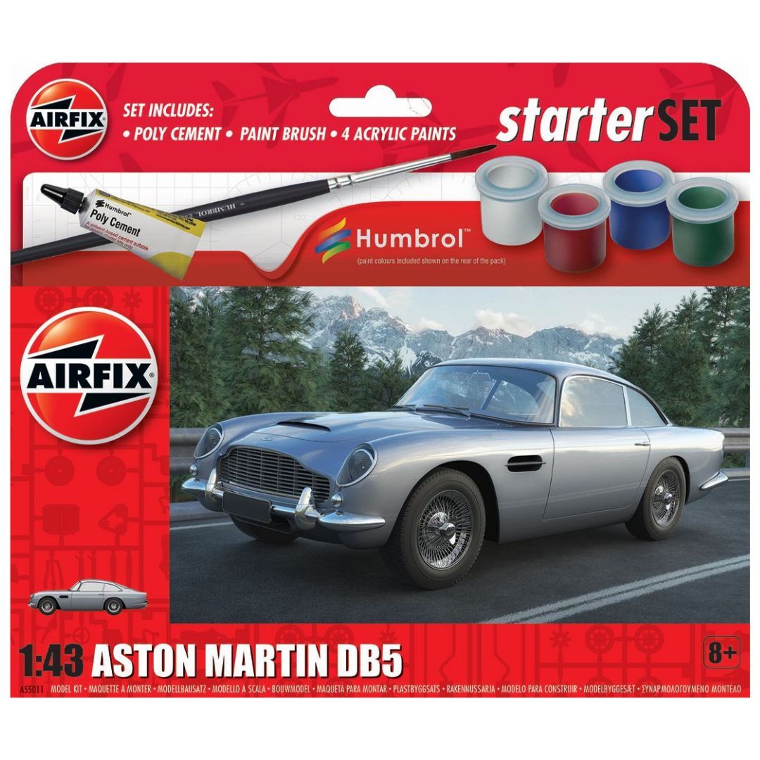 Airfix 1/43 Scale Aston Martin DB5 Starter Set Model Kit | Hobbies