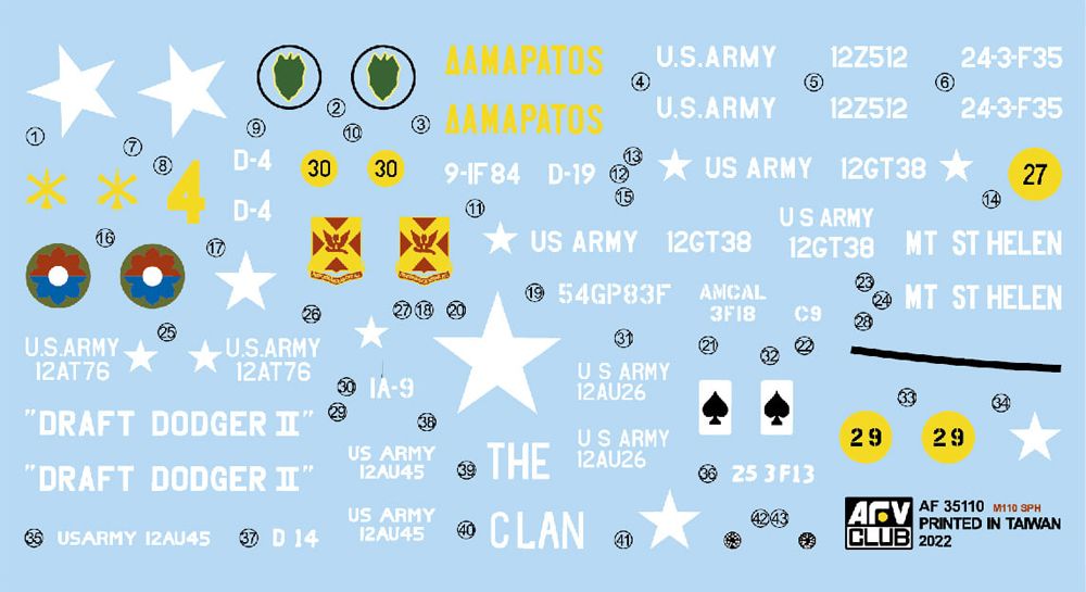 AFV Club 1/35 Scale US Army M110 Howitzer Model Kit | Hobbies