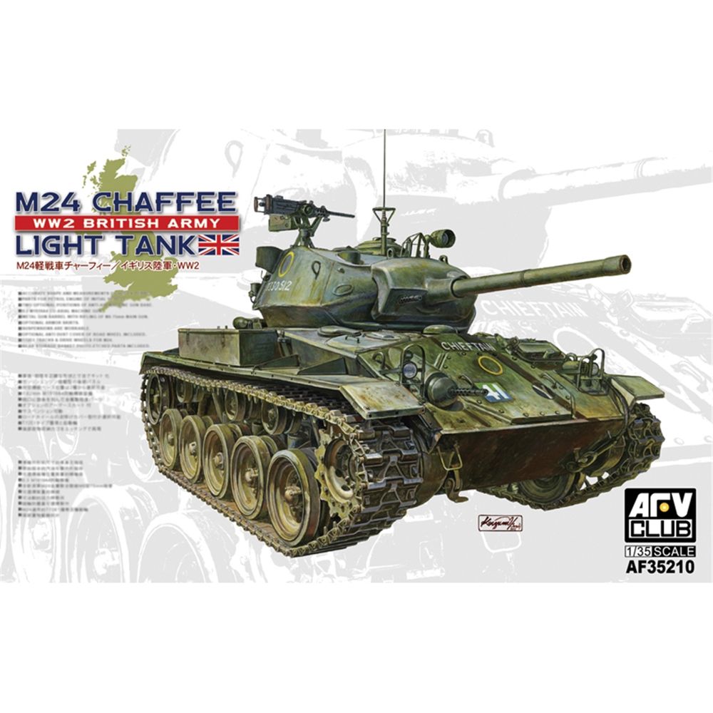 AFV Club 1/35 Scale M24 Chaffee WWII Light Tank Model Kit | Hobbies