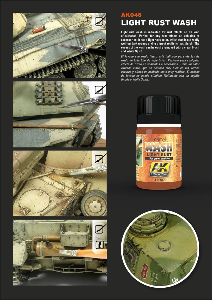 AK Interactive Light Rust Wash | Hobbies
