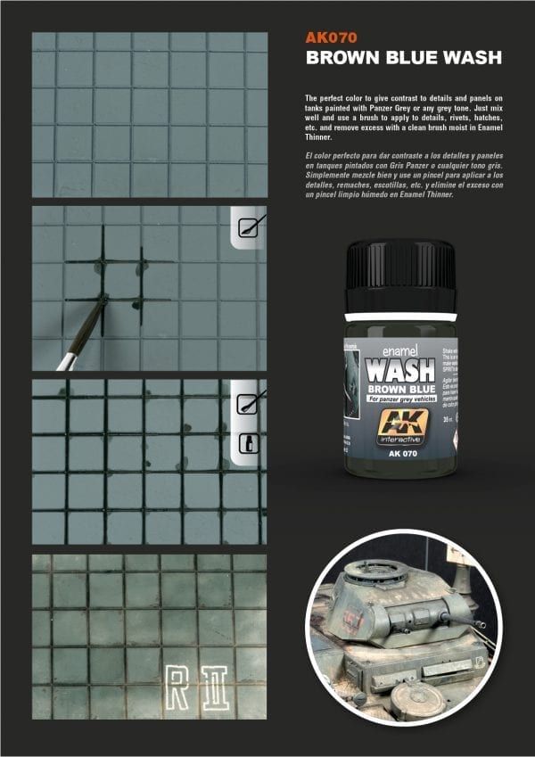 AK Interactive Wash for Panzer Grey | Hobbies
