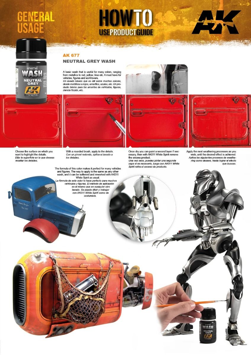 AK Interactive Neutral Grey Wash | Hobbies