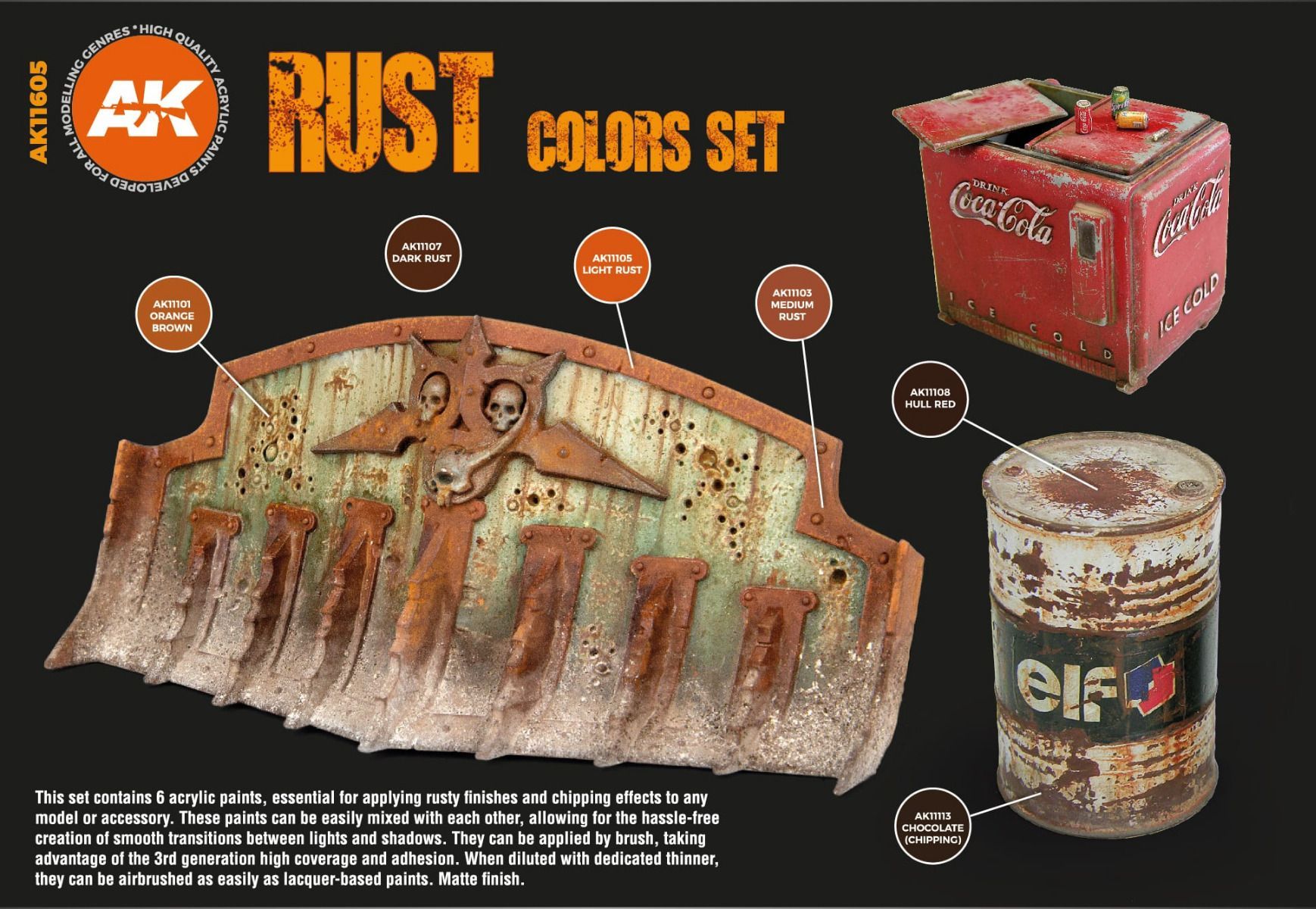 AK Interactive Rust and Abandoned Weathering Set | Hobbies