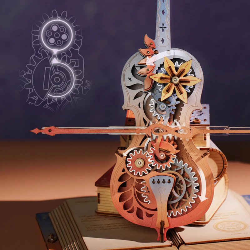 ROKR Symphony of Gorgeous Dreams Music Box Wooden Model Kit | Hobbies