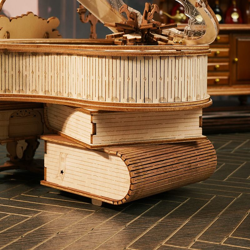 ROKR Magic Piano Music Box Wooden Model Kit | Hobbies