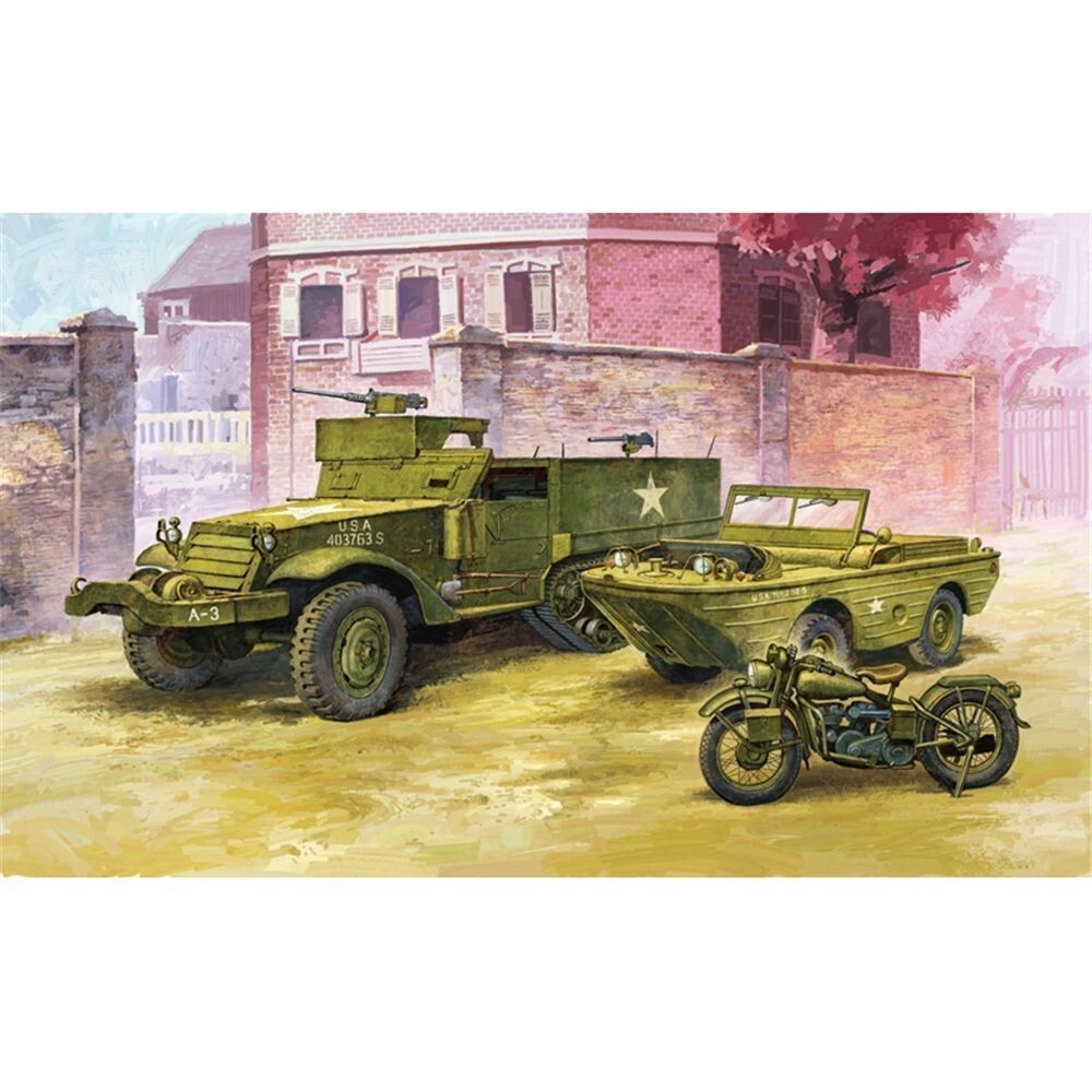 Academy 1/72 Scale M3 US Half-track Model Kit | Hobbies