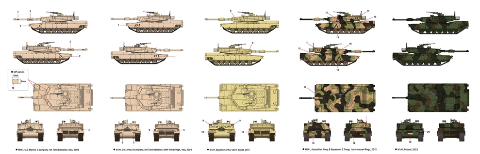 Academy 1/72 Scale USMC M1A1 Abrams Tank Model Kit | Hobbies