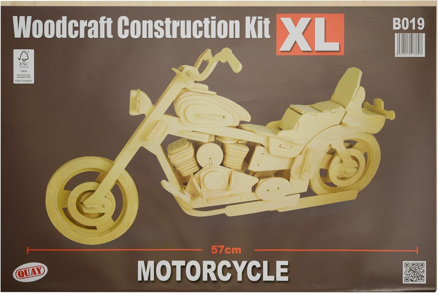 Quay XL Motorcycle Wooden Model Kit | Hobbies