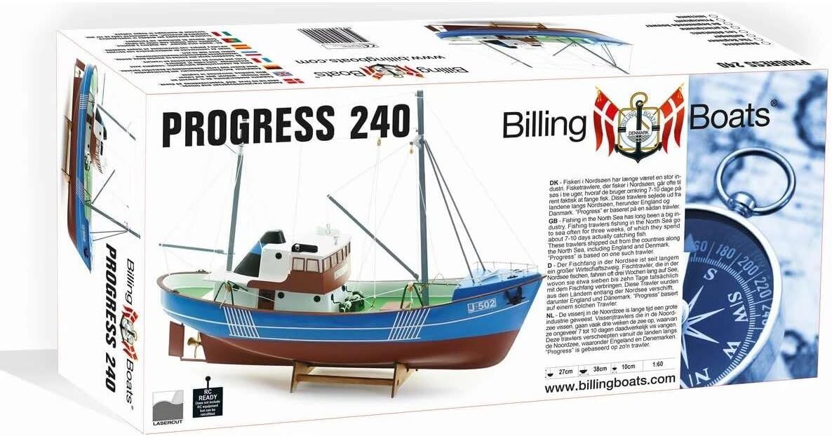 Billing Boats 1/60 Scale Progress Plastic Hull Model Kit | Hobbies
