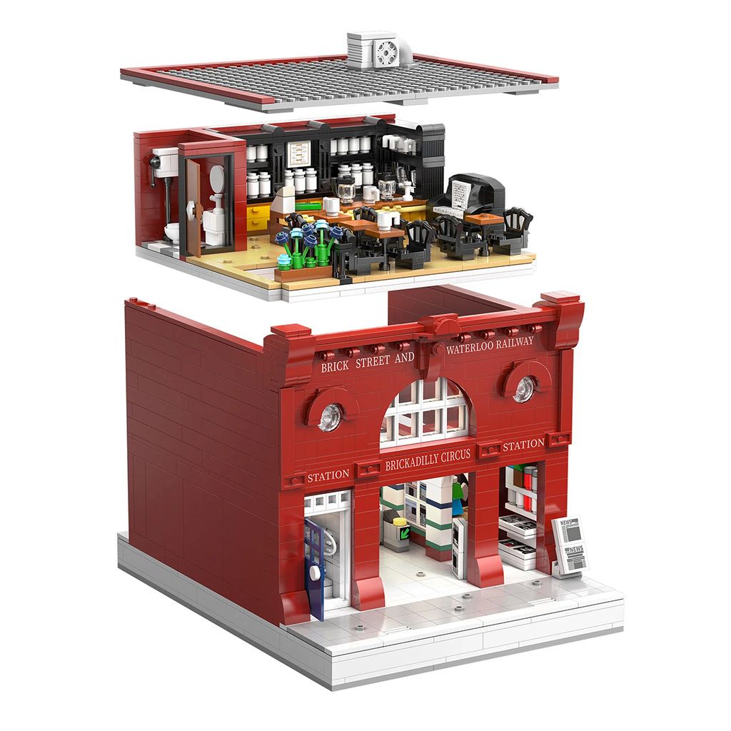 CaDa London Subway Station Brick Model Kit | Hobbies