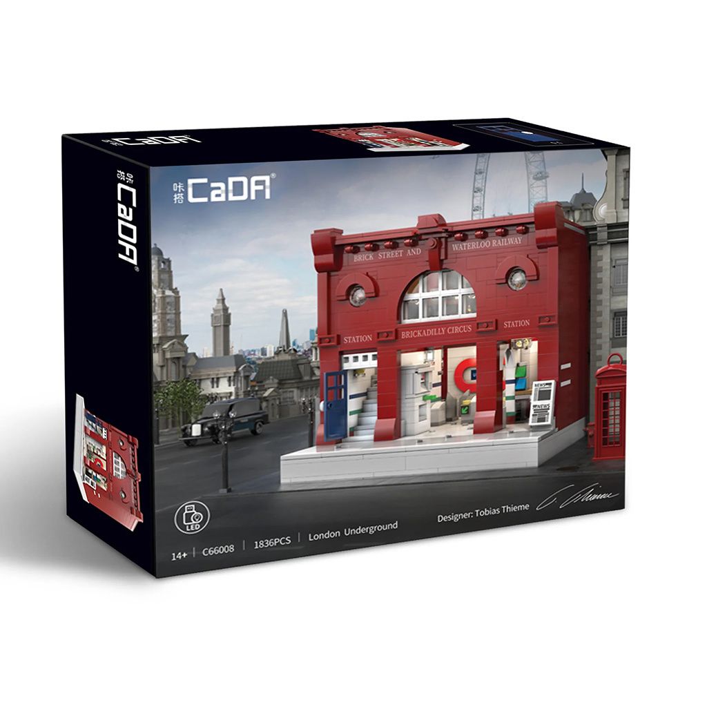 CaDa London Subway Station Brick Model Kit | Hobbies