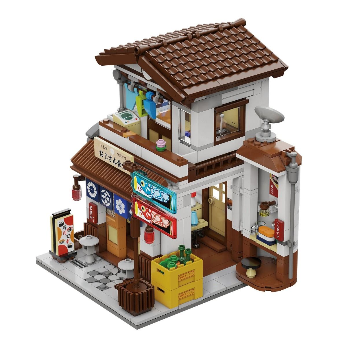 CaDa Japanese Style Canteen Brick Model Kit | Hobbies