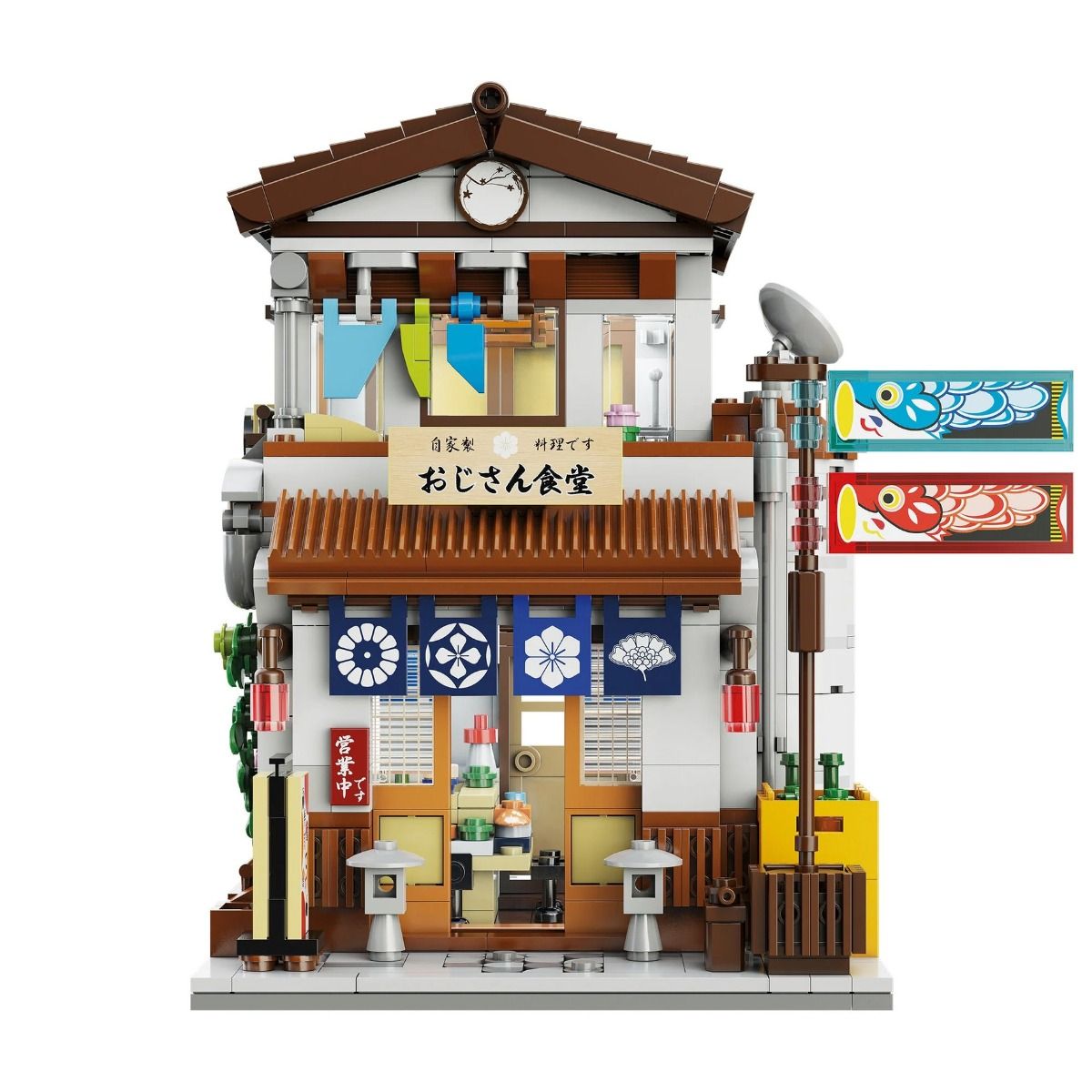 CaDa Japanese Style Canteen Brick Model Kit | Hobbies