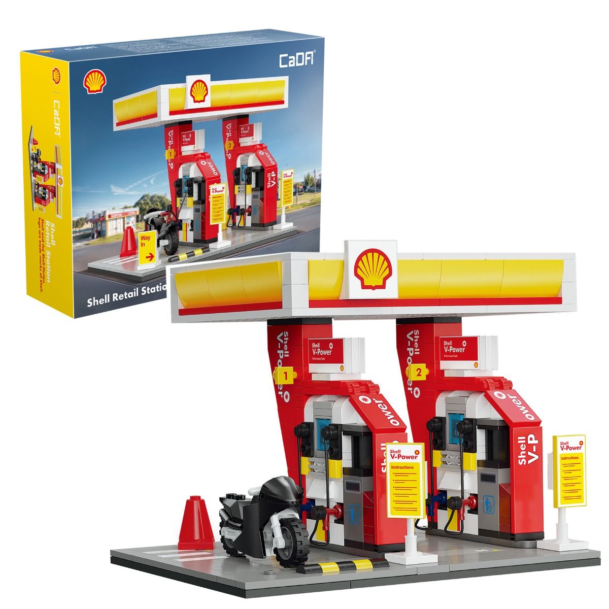 CaDa Shell Retail Station Model Kit | Hobbies