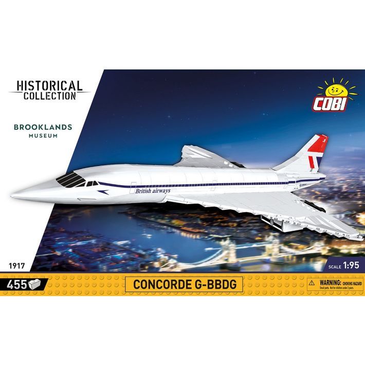 Cobi 1/95 Scale Concorde G-BBDG Model Kit | Hobbies