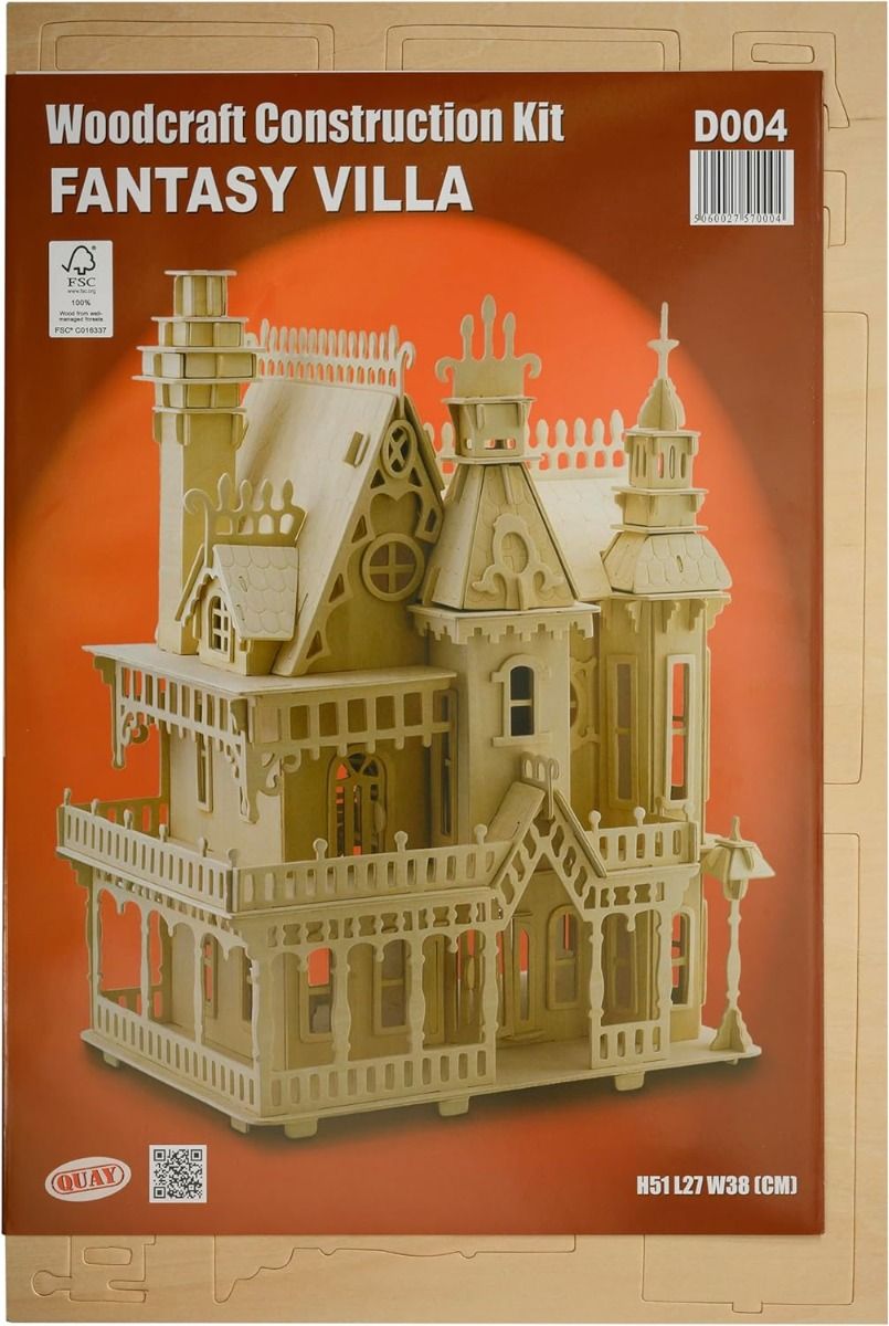 Quay Fantasy Villa Wooden Model Kit | Hobbies