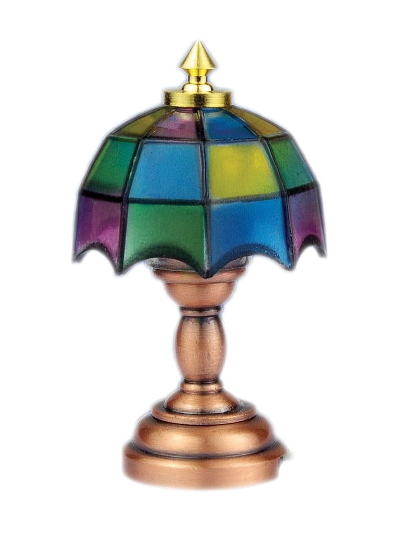 12th Scale Dolls House 3V LED Tiffany Table Light DE310 | Streets Ahead ...