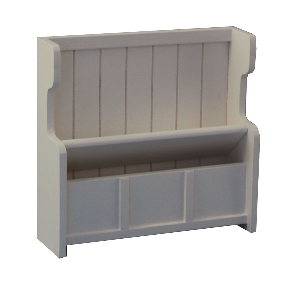 White Deluxe Pew for 12th Scale Dolls House | Hobbies