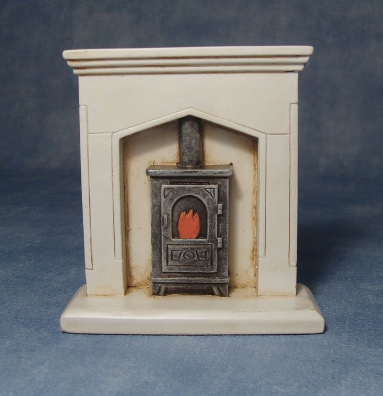 12th Scale Dolls House Fire Surround & Woodburner | Streets Ahead | Hobbies