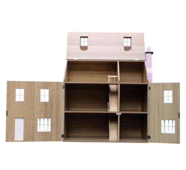 Painted Pink Pippin Cottage 12th Scale Ready to Assemble Dolls House ...
