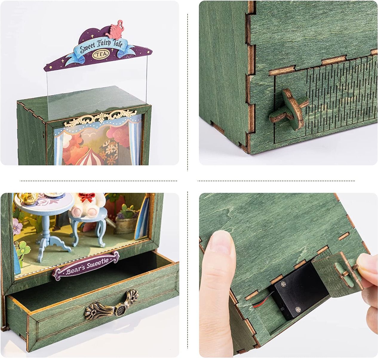 Rolife Bear's Sweetie DIY Box Theatre Miniature Kit | Hobbies