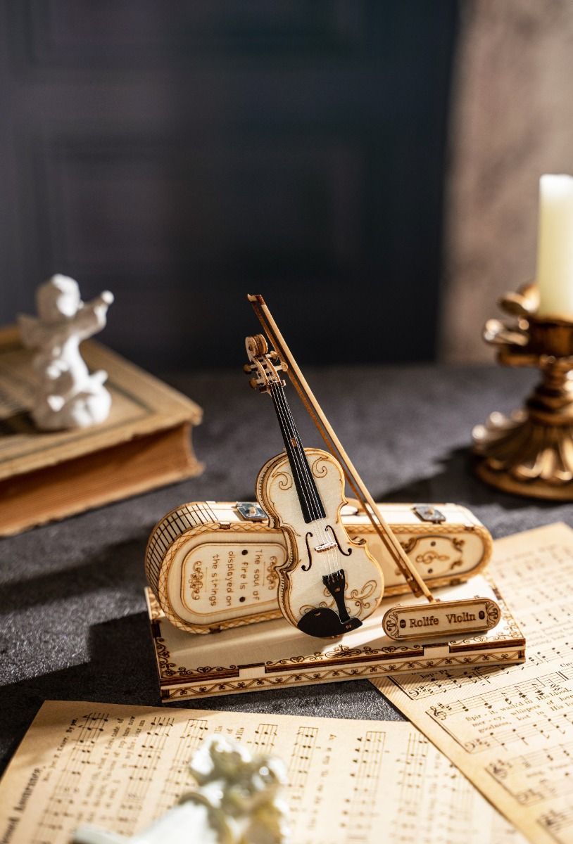 ROKR Violin Capriccio Wooden Model Kit | Hobbies