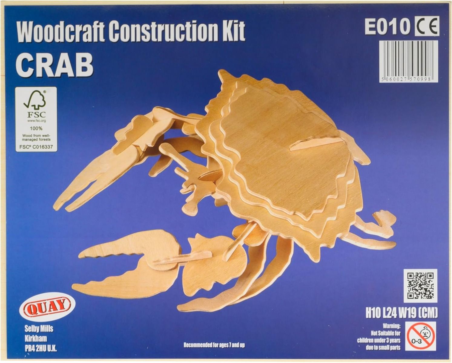 Quay Wooden Crab Kit | Hobbies