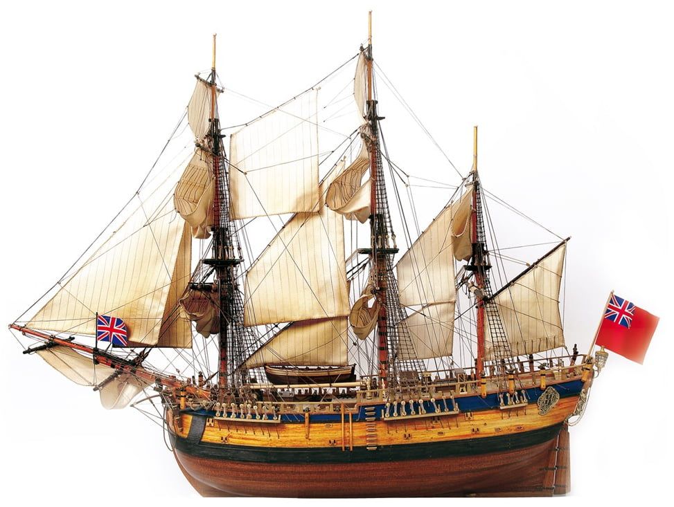 Occre Endeavour Model Ship Kit | Hobbies