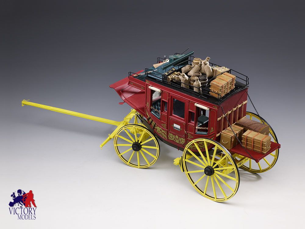 Amati Old West Stage Coach 10th Scale High Quality Wood & Metal Model ...