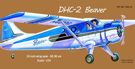 Guillows Beaver DHC-2 Balsa Airplane Flying Model Kit 305LC G305 | Hobbies