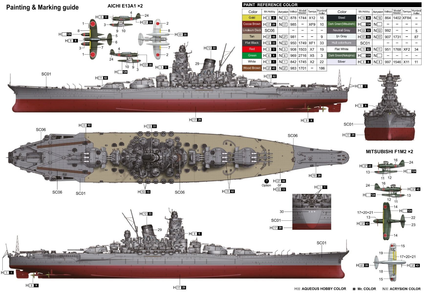Glow2B 1/200 Scale YAMATO Battleship Plastic Model Kit | Hobbies