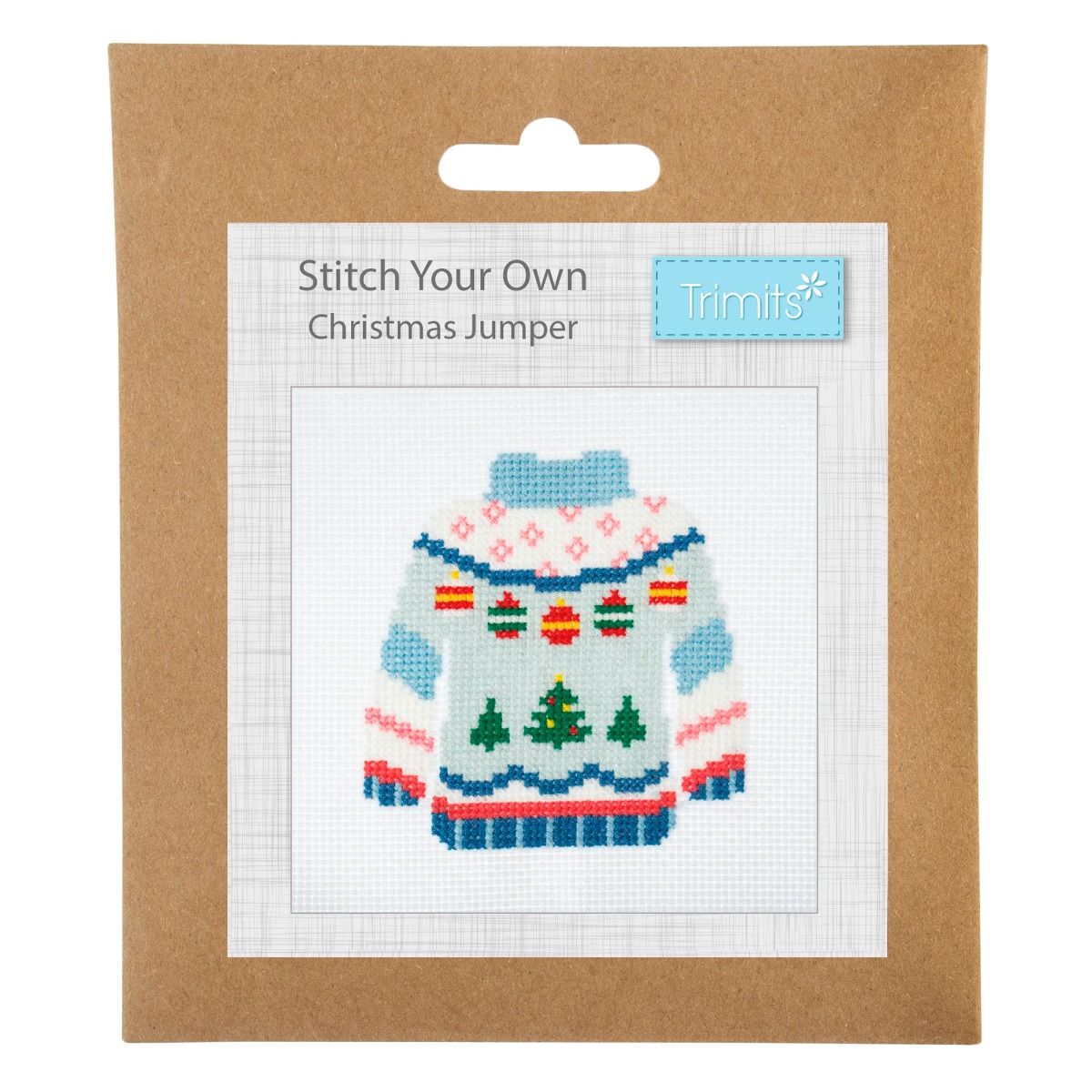 Trimits Christmas Jumper Mini Counted Cross Stitch Kit | Hobbies