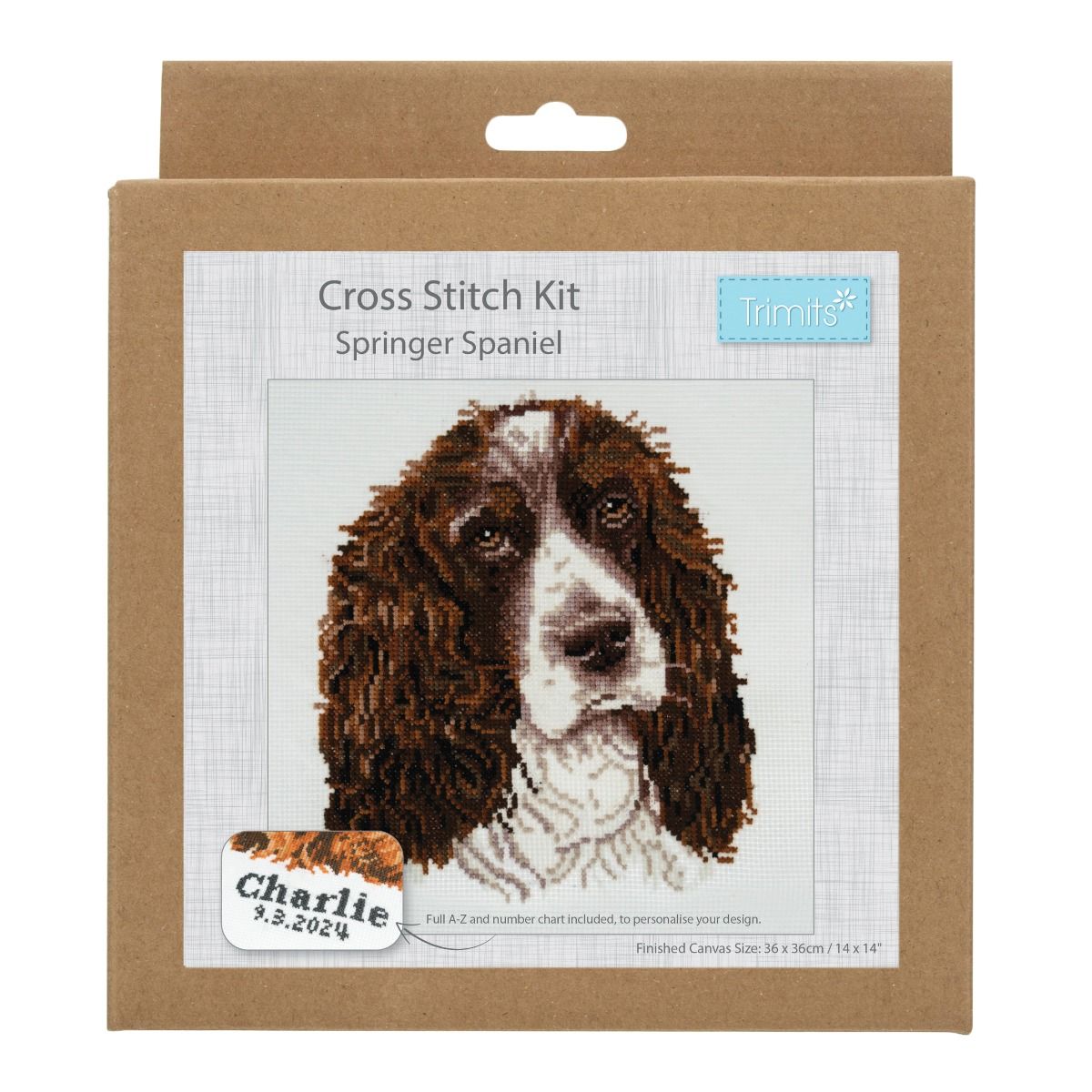 Trimits Cross Stitch Springer Spaniel Kit | Hobbies