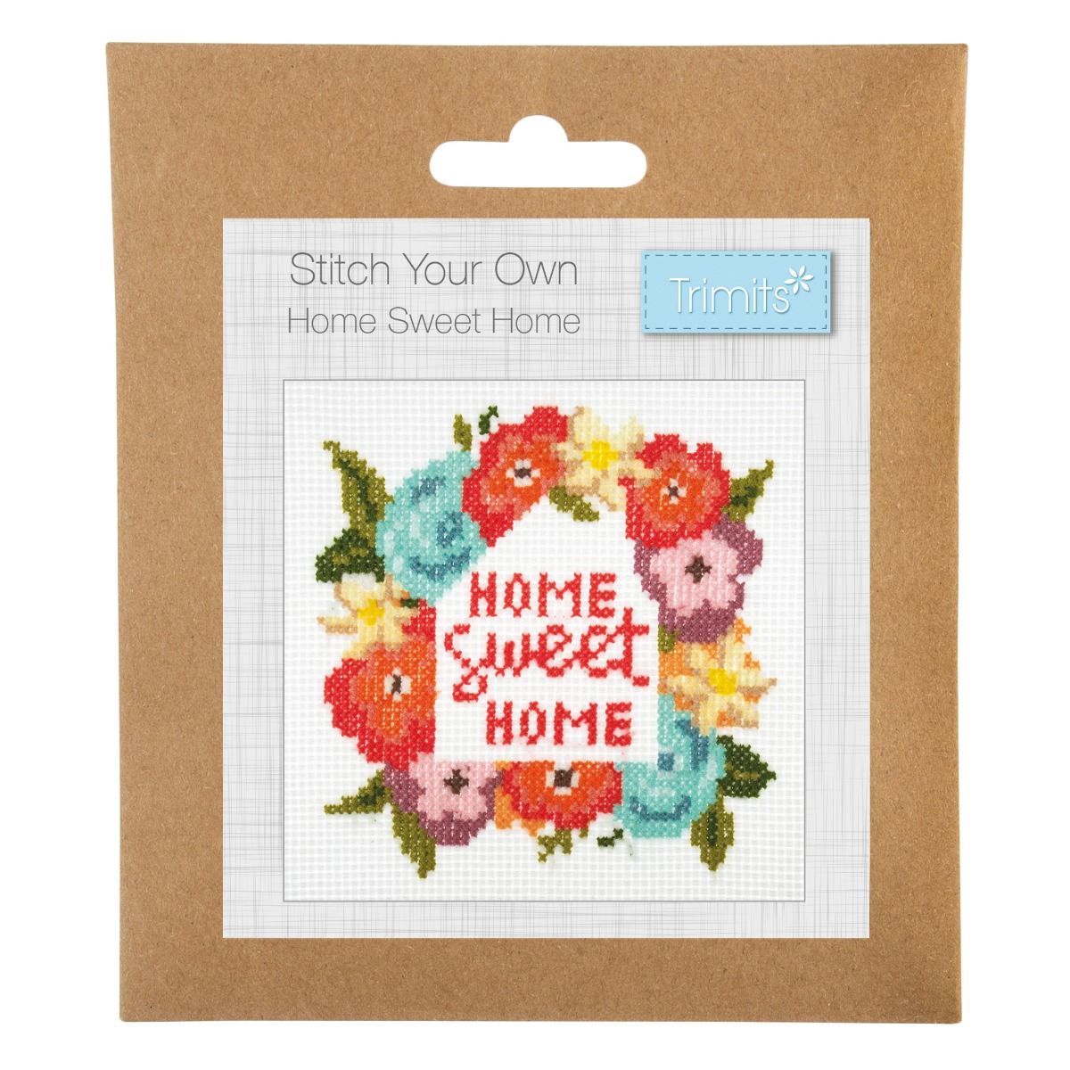 Trimits Home Sweet Home Mini Counted Cross Stitch Kit | Hobbies