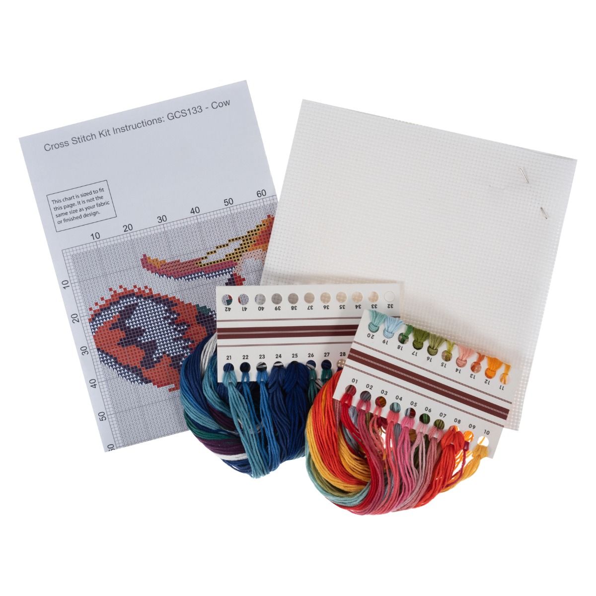 Trimits Cow Large Counted Cross Stitch Kit | Hobbies