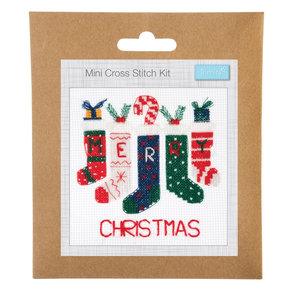 Trimits Stockings Mini Counted Cross Stitch Kit | Hobbies