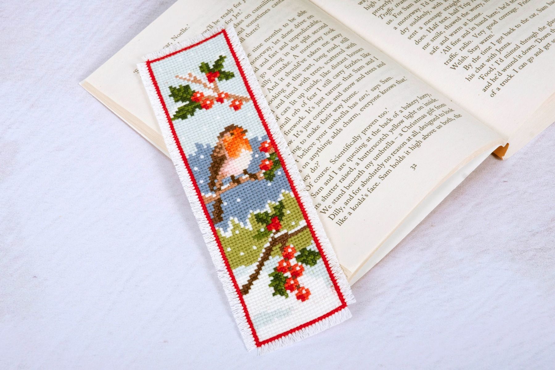 Trimits Robin Bookmark Counted Cross Stitch Kit | Hobbies