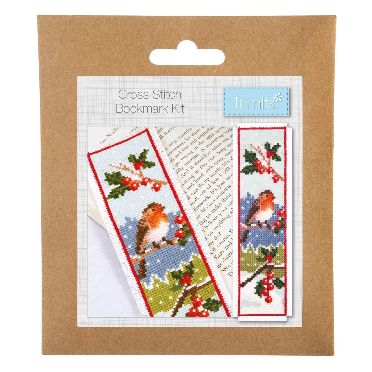Trimits Robin Bookmark Counted Cross Stitch Kit | Hobbies
