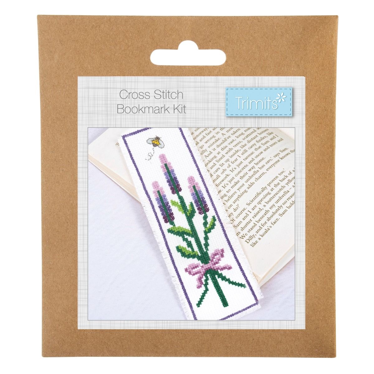 Trimits Lavender Counted Cross Stitch Bookmark Kit | Hobbies