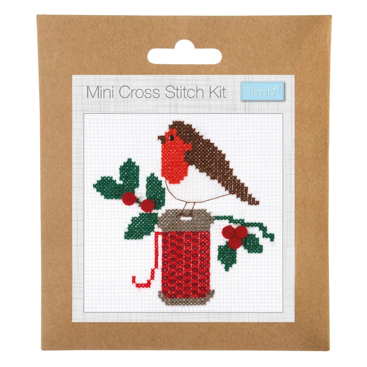 Trimits Robin Mini Counted Cross Stitch Kit | Hobbies