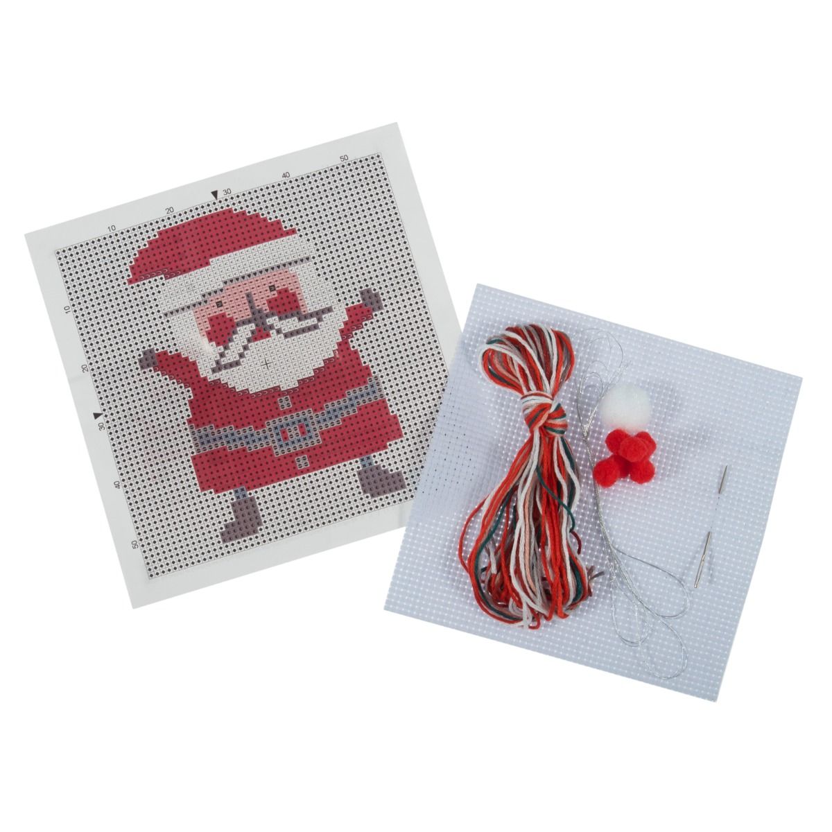 Trimits Santa Mini Counted Cross Stitch Kit | Hobbies