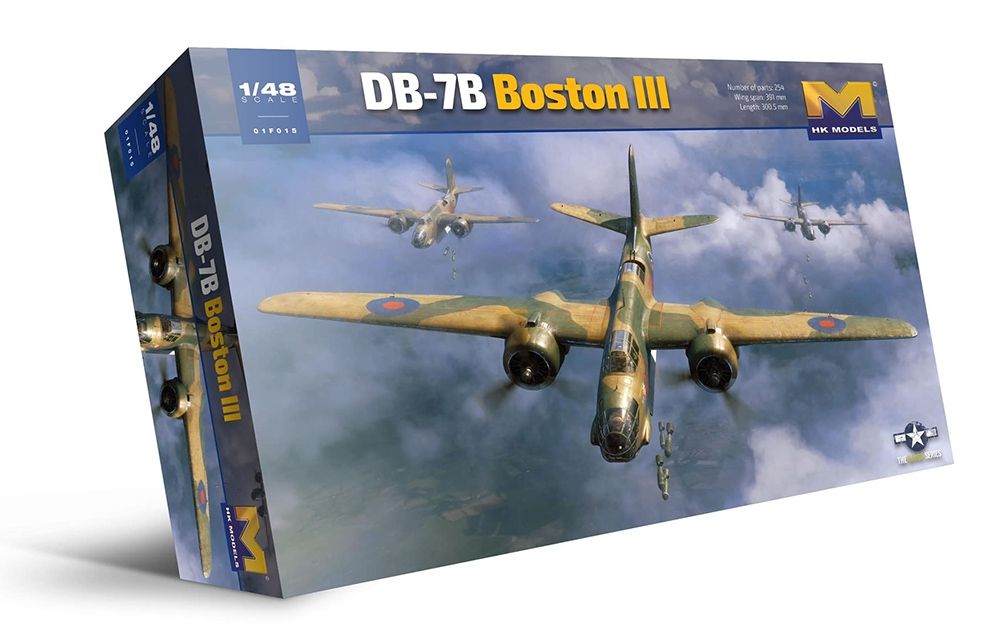 HK Models 1/48 Scale British RAF Boston III/US DB-7B Light Bomber ...
